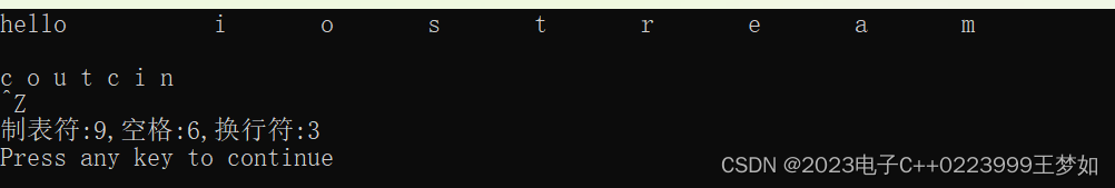 统计从控制台输入的字符中空格、制表符和换行符的个数并打印出来输入一串字符计算其中换行符和空格的个数 Csdn博客