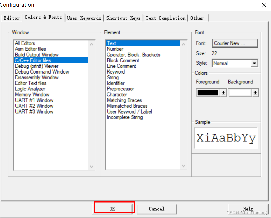 KEIL软件调节字体大小教程_keil5字体大小设置-CSDN博客