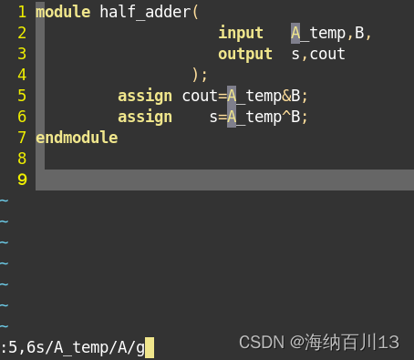 IC学习笔记19——Gvim的简易操作_gvim列输入-CSDN博客