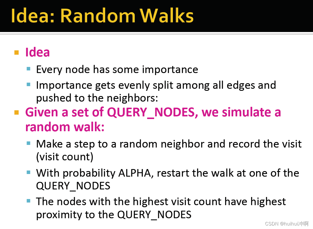 CS224W 4 Graph as Matrix: PageRank,Random Walks and Embeddings_pagerank random walk-CSDN博客