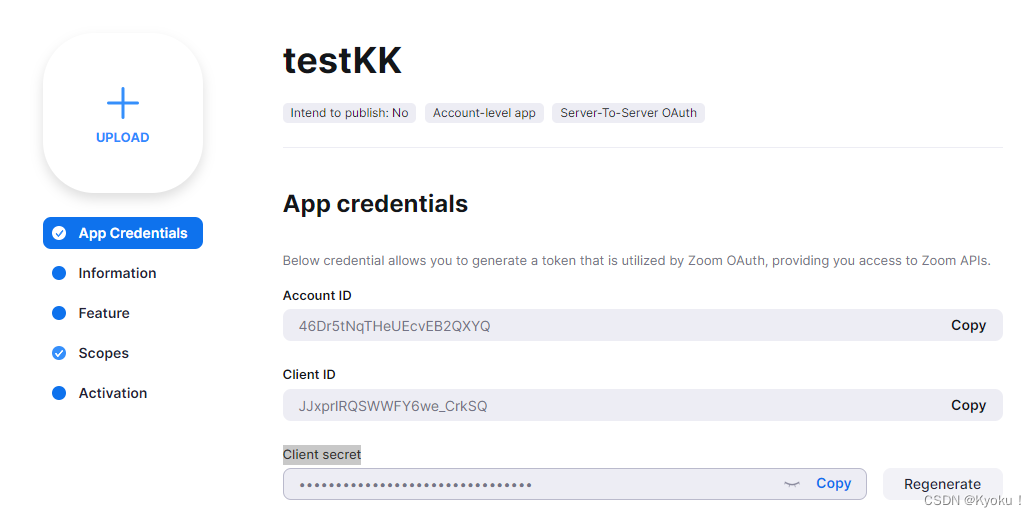 Zoom通过Server-to-Server OAuth方式实现会议预定-CSDN博客