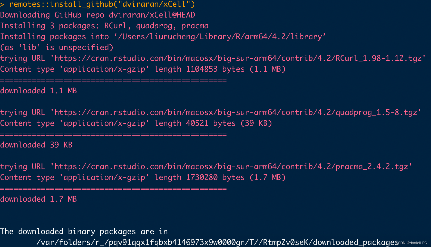 关于m系列macbook下载R包xCell报错的解决方式_xcell包不适用-CSDN博客