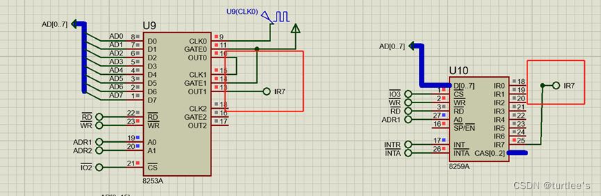 《汇编与接口技术》实验五 8086+8259+8255+8253电路+8259向量中断方式_8259 8255 8253实验-CSDN博客
