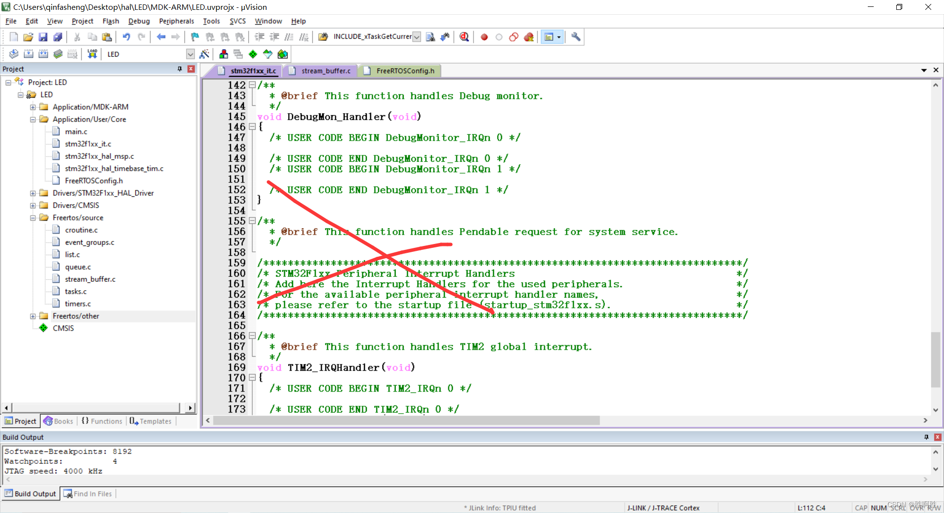 Stm32立方freertos点灯freertos 串口点灯 Csdn博客