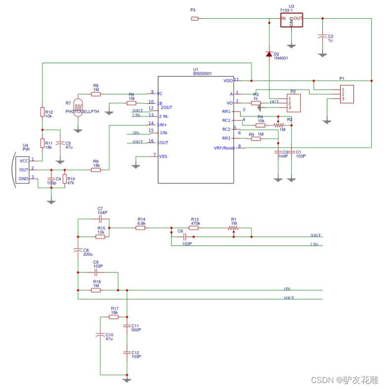 【雕爷学编程】Arduino动手做（66）---HC-SR501热释电传感器模块3_热释电传感器sr501电路图-CSDN博客