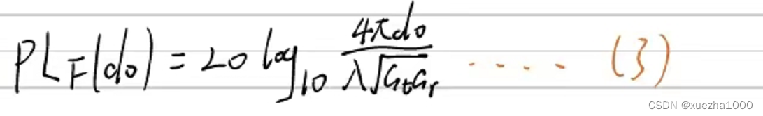 推导路径损耗和RSSI公式表达以及MATLAB仿真实现_路径损耗公式-CSDN博客
