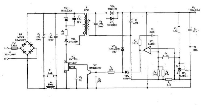 详解ASEMI整流桥MB6S在恒流LED驱动电源中的应用_mb6s整流桥电路图-CSDN博客