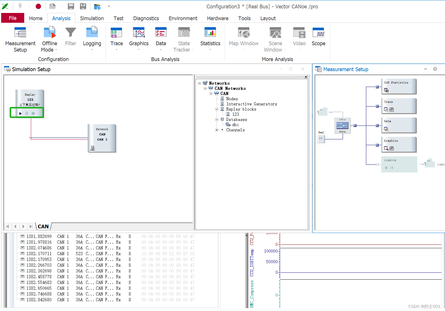 CANoe在线通过Trace回放历史报文（方法一）_canoe看录回来的报文数据-CSDN博客