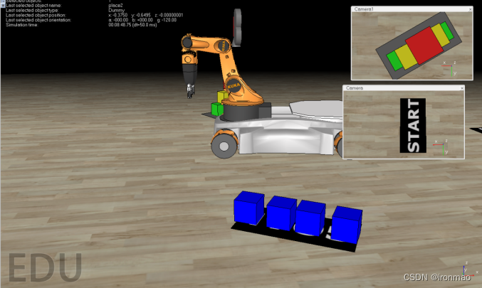 基于CoppeliaSim和KUKA youBot的移动机械臂抓取仿真(五):youBot智能抓取四层汉诺塔仿真_coppeliasim机械臂点对点运动-CSDN博客