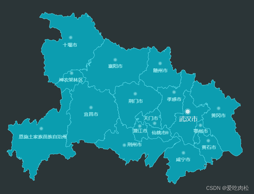 Vue2.0 + echarts实现湖北省地图 + 散点_ecahrts 实现湖北省各市分部-CSDN博客