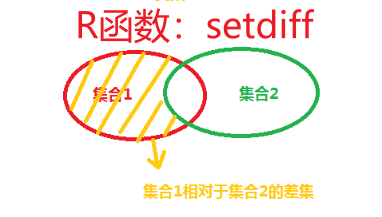 R语言中交集，并集，补集，差集的方法：向量和数据框_r语言取差集-CSDN博客