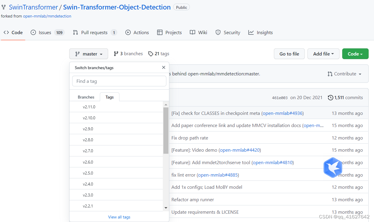 Swin-Transformer-Object-Detection V2.11.0环境搭建（一）_linux搭建swintransformer目标检测环境-CSDN博客
