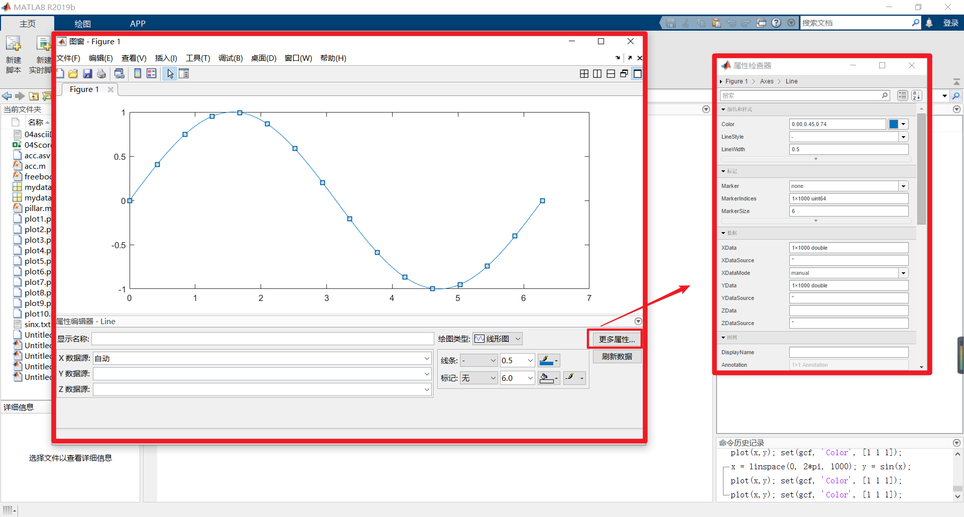 MATLAB（四）初阶绘图_matlab怎么画黑线-CSDN博客