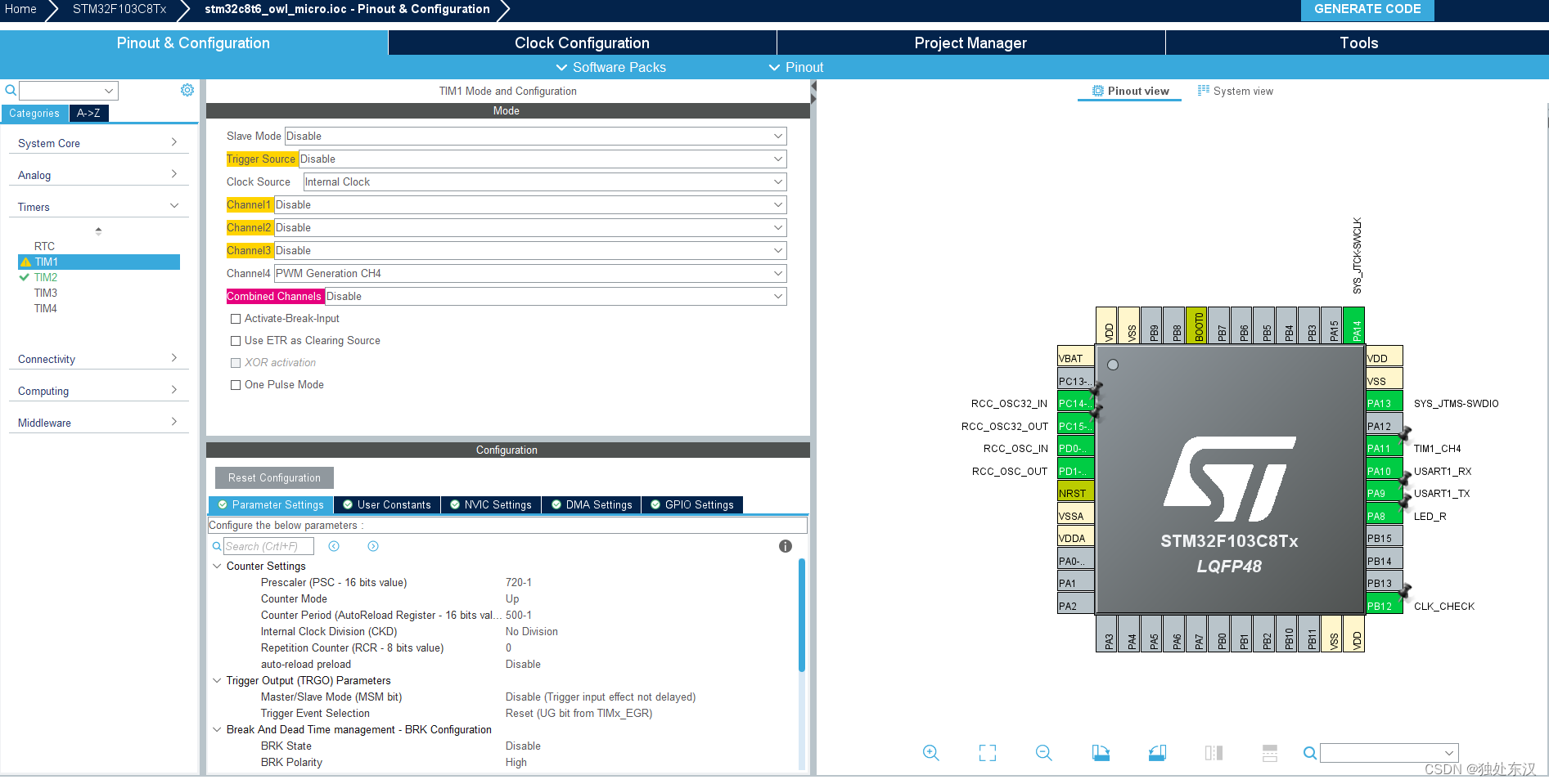 基于HAL库的stm32呼吸灯实验_spwm hal库-CSDN博客