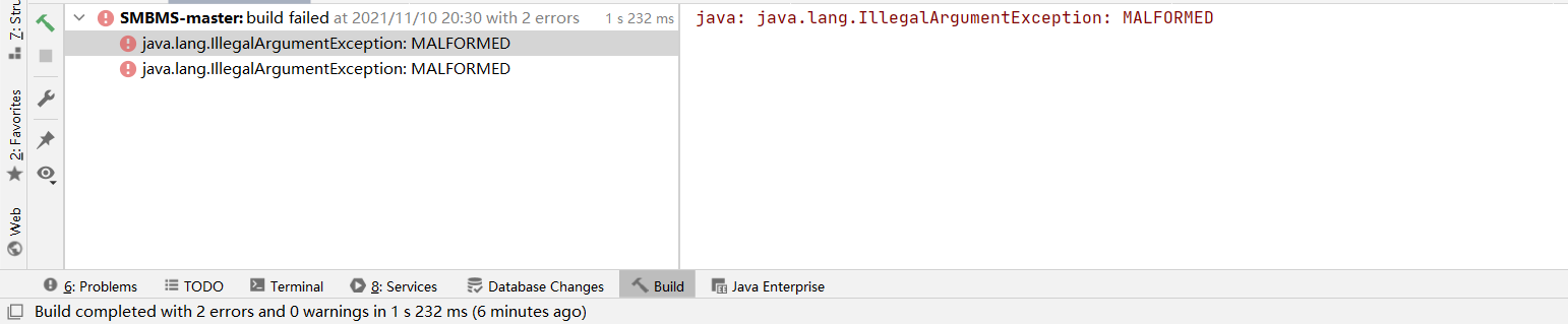java: java.lang.IllegalArgumentException: MALFORMED-CSDN博客