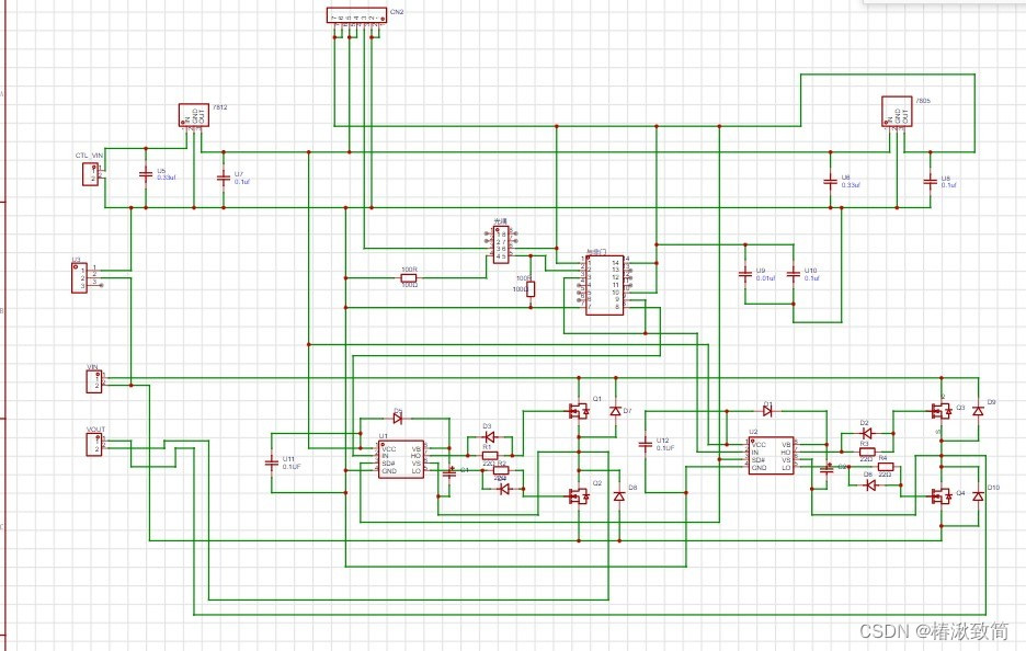 国产半桥驱动IC屹晶微_EG2014_搭建H桥_立创eda_eg2104-CSDN博客