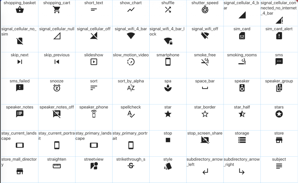Flutter Icons 内置图标库，全套Material图标_flutter icons图标有哪些-CSDN博客