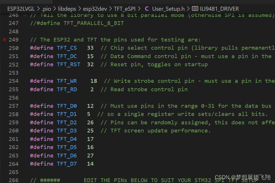 Vscodeplatformio环境配置用tftespi 配置ili9481 35寸屏幕驱动（esp32）vscode Tftespi Csdn博客 