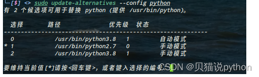 切换python版本python2.7_python版本从3.8退回2.7-CSDN博客