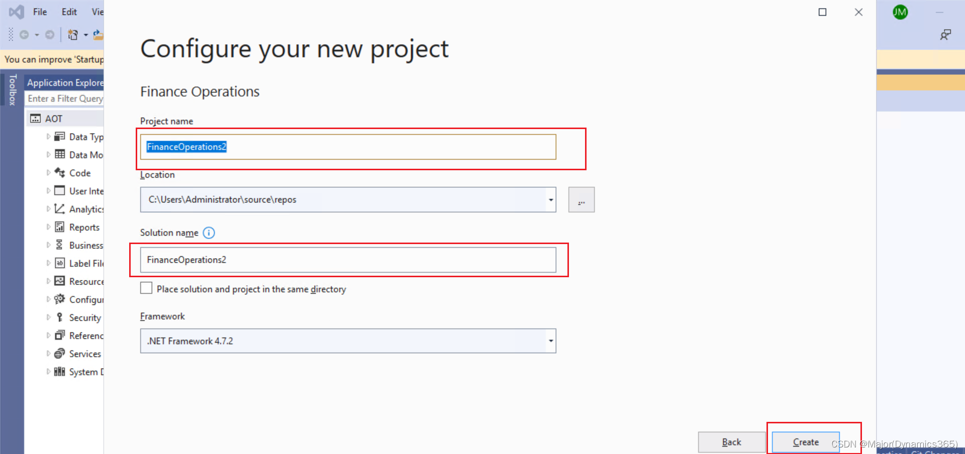 Dynamics 365 Finance and Operations 创建你的第一个项目框架-CSDN博客