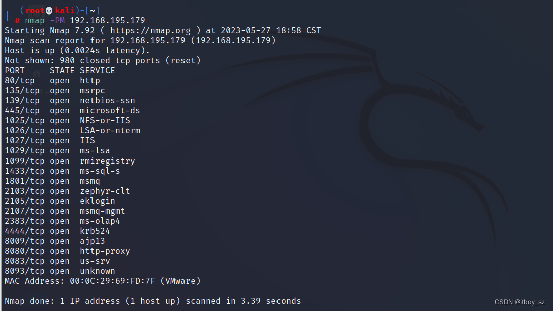Nmap使用教程_nmap工具教程-CSDN博客