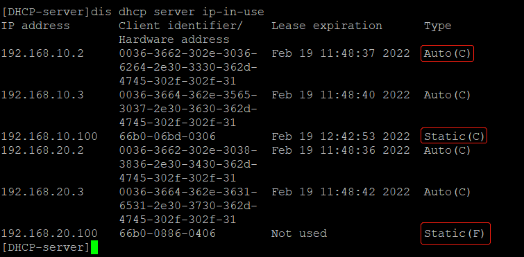 H3C-DHCP中继服务器（MAC地址绑定）_h3c dhcp绑定mac固定ip地址-CSDN博客