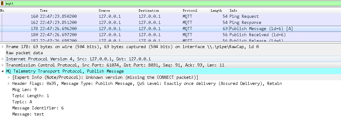 Wireshark抓本地MQTT包_rawcap抓包mqtt包-CSDN博客