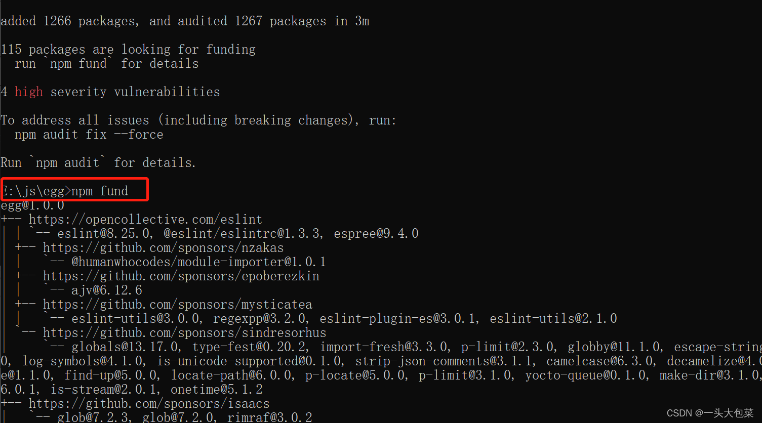 npm i时遇到high severity vulnerabilities_3 high severity vulnerabilities-CSDN博客