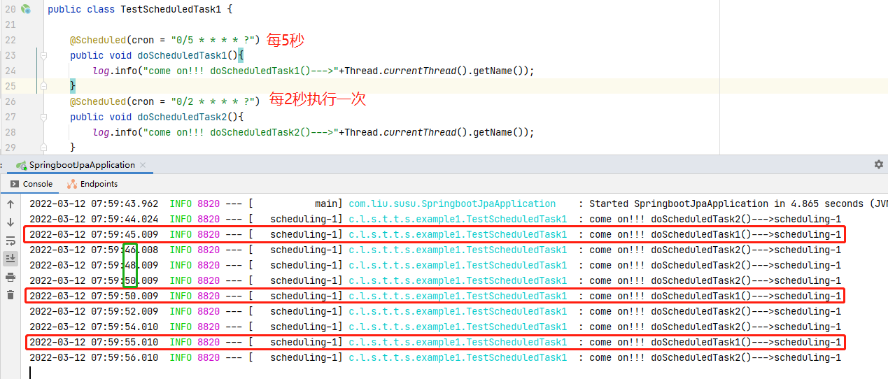 Java多线程之定时任务 以及 SpringBoot多线程实现定时任务以及分享动态实现定时任务_springboot实现scheduleatfixedrate-CSDN博客