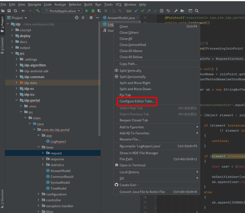 idea调整代码标签编辑器标签editor tabs的横排和竖排_怎么将idea的文件标签放到两边-CSDN博客