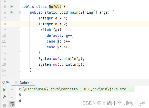 为什么switch 的default后面要跟break？_switch case default必须break-CSDN博客
