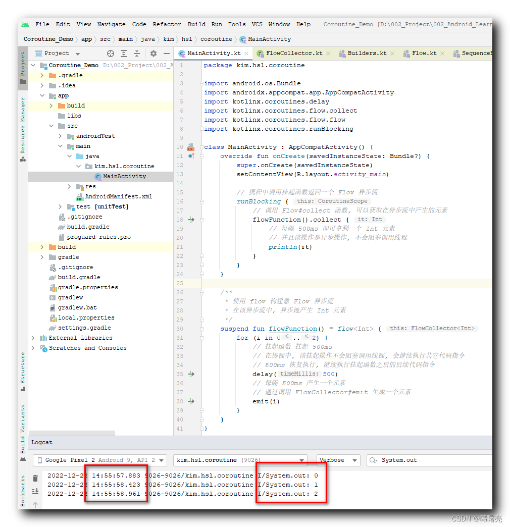 【kotlin 协程】flow 异步流 ② 使用 Flow 异步流持续获取不同返回值 Flow 异步流获取返回值方式与其它方式对比 在 Android 中使用 Flow 异步流下载