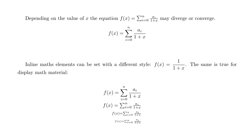 LaTeX 数学之数学模式下的显示风格_latex textstyle-CSDN博客