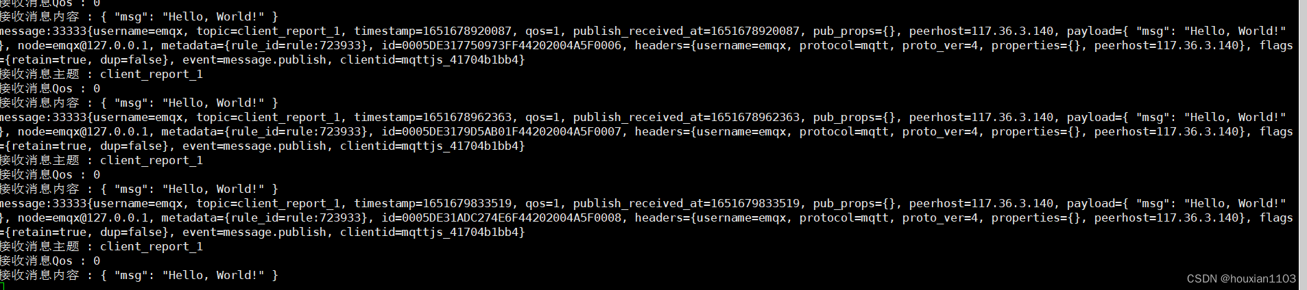 Emqx 通过webhook 实现数据的数据存储emqx Webhook Csdn博客