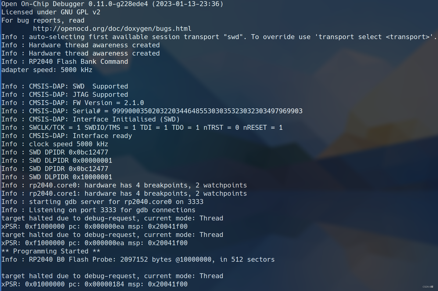 使用 DAPLink 调试烧录树莓派 Pico_daplink调试rp2040-CSDN博客