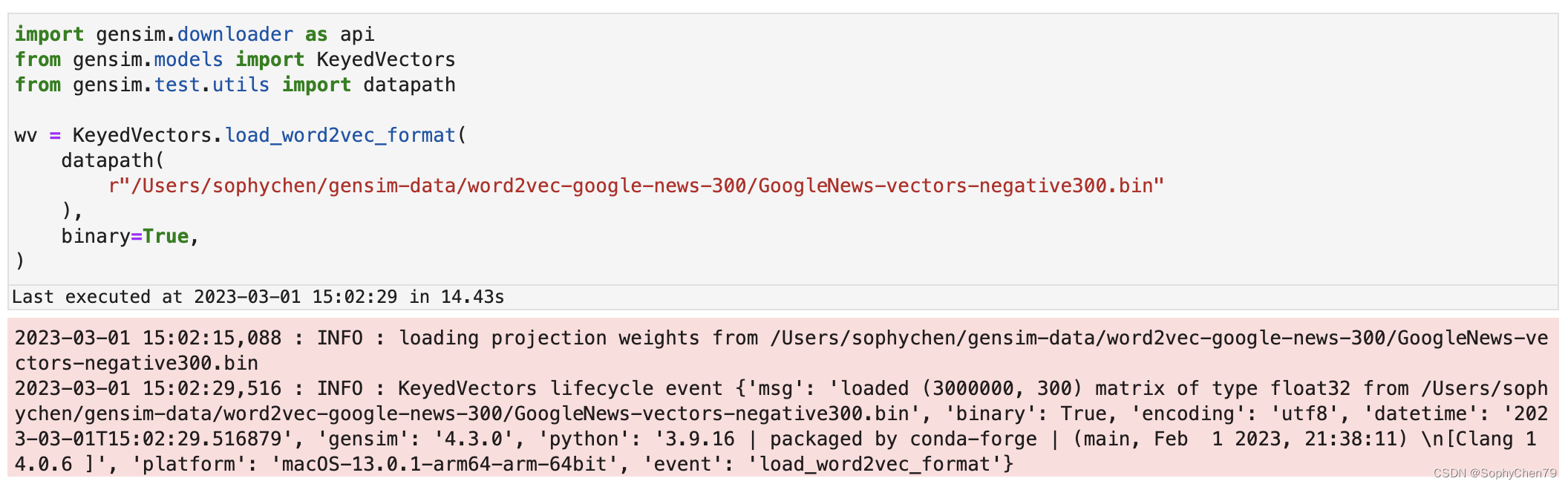 无法加载Word2Vec-google-news-300-CSDN博客