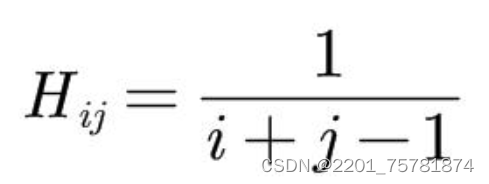 矩阵分析: Hilbert行列式-CSDN博客