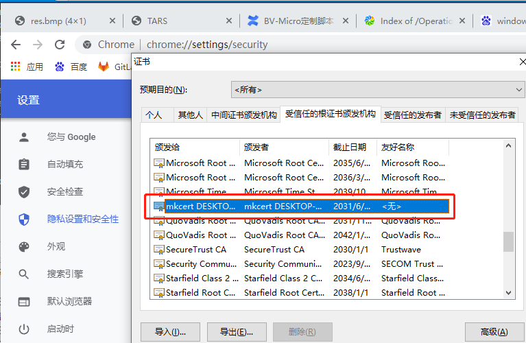 Windows使用mkcert颁发证书及应用-CSDN博客