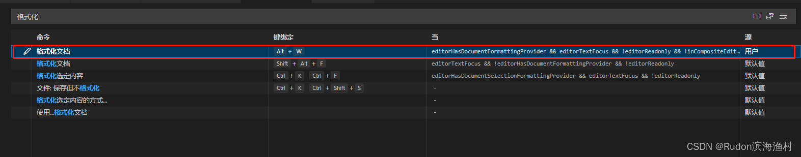 VScode格式化代码快捷键shift+alt+F，格式化代码插件推荐，修改快捷键-CSDN博客