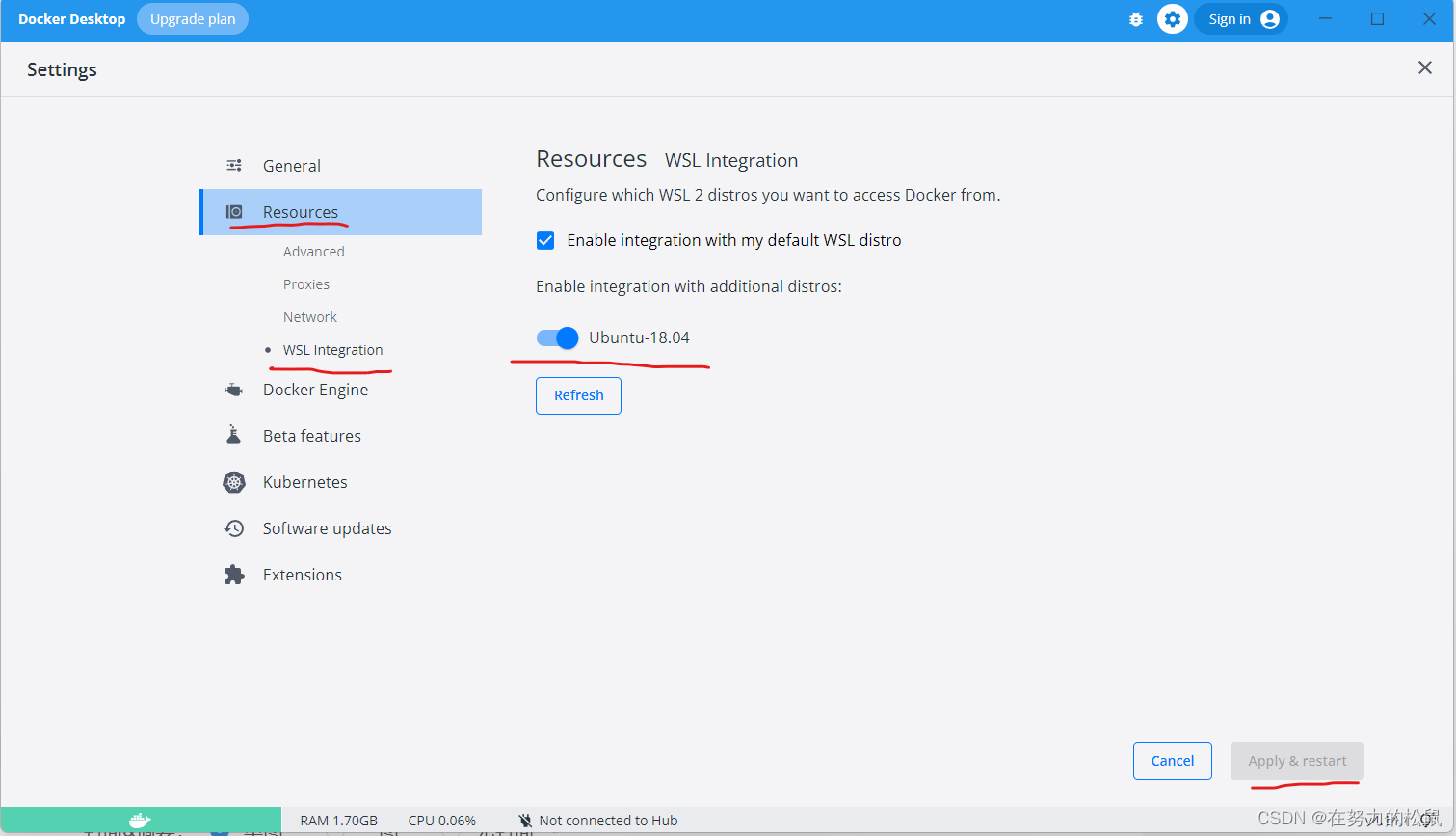 基于wsl的Apollo环境配置_wsl integration-CSDN博客
