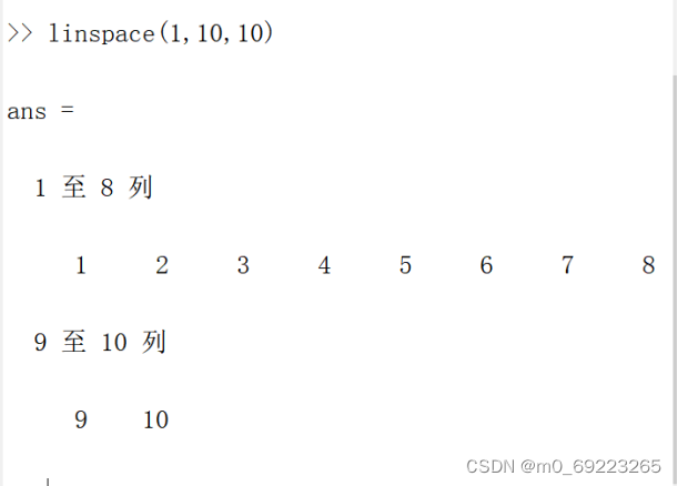 MATLAB_冒号表达式可以产生一个行向量,一般格式是: e1:e2:e3-CSDN博客