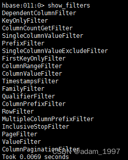 Hbase shell中使用Filter过滤器总结_hbase shell filter-CSDN博客