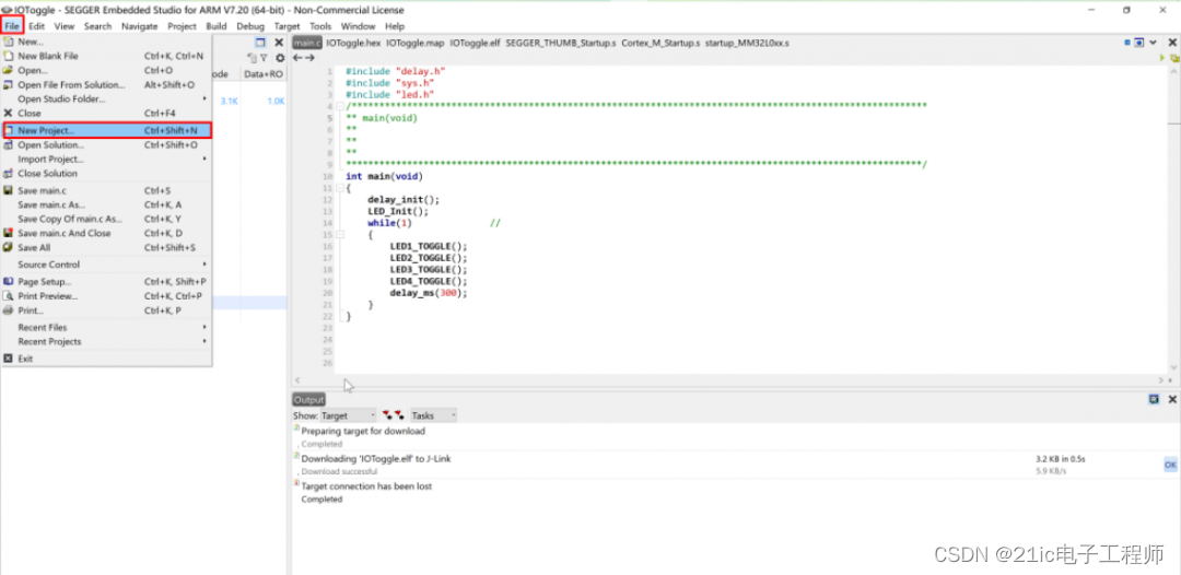 [MM32生态]在Windows下使用SEGGER Embedded Studio搭建MM32 MCU开发平台-CSDN博客