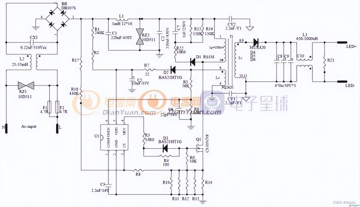 开关电源-反激+单级PFC超低纹波超低THD_单级pfc反激电源设计-CSDN博客