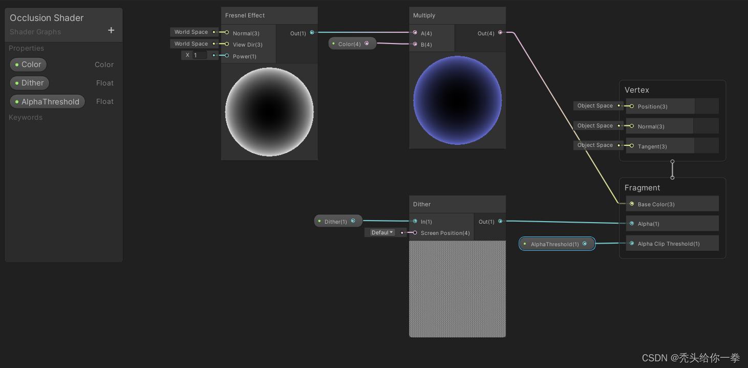 Unity3d实战【九】shader Graph 遮挡剔除unityocclusionshader Csdn博客