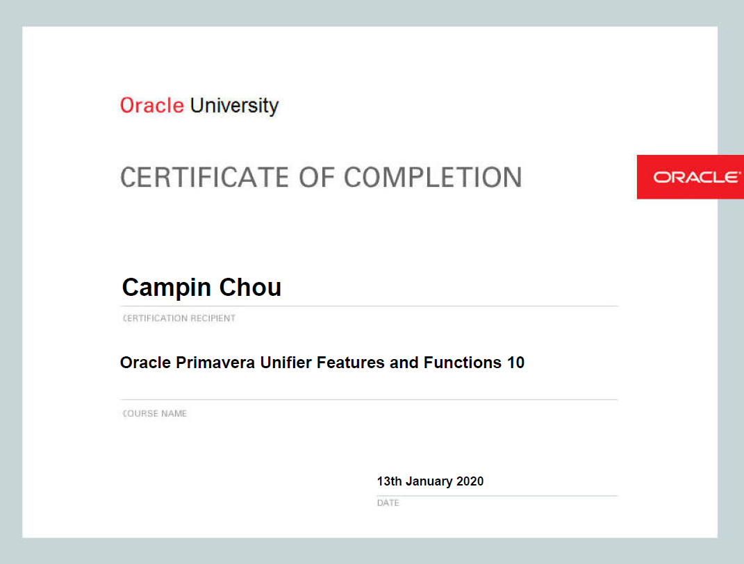 ORACLE Primavera相关证书Certificate，留个纪念_oracle primavera 证书-CSDN博客