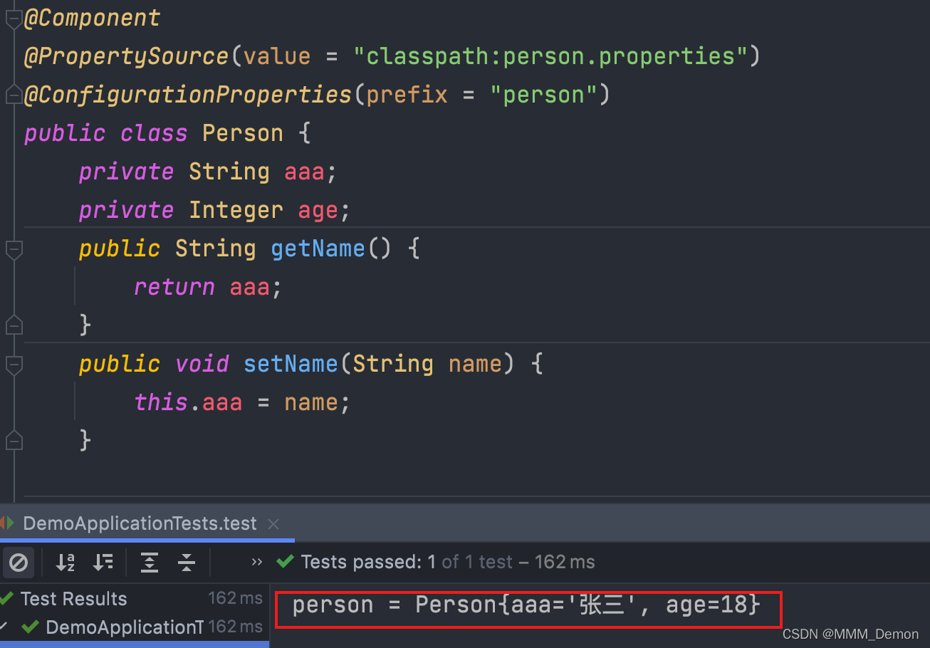 Springboot中 Value普通属性注入以及 Configurationproperties类型安全注入 Spring Boot
