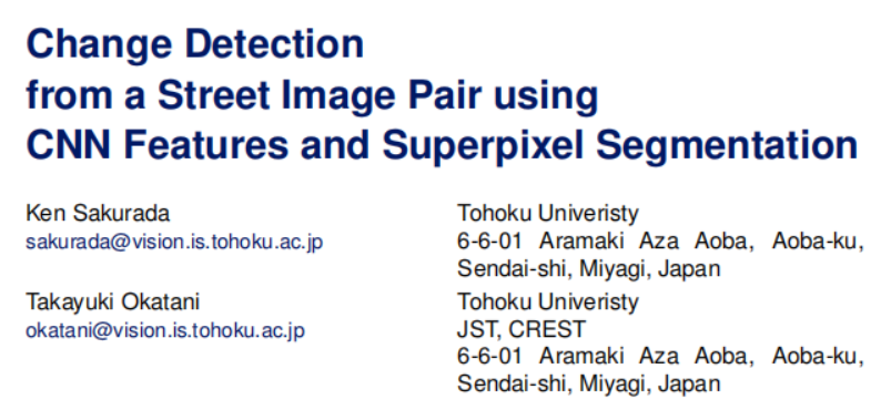 【论文笔记】变化检测2_change detection from a street image pair using cn-CSDN博客
