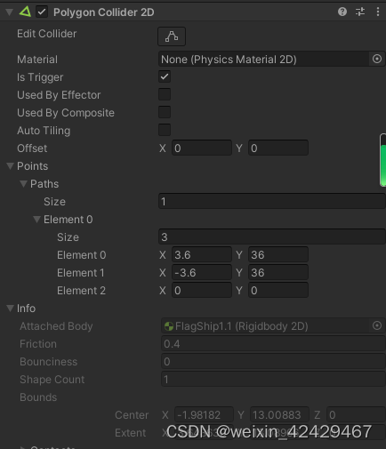 Unity PolygonCollider2D代码调整其形状_unity polygoncollider2d setpoint-CSDN博客