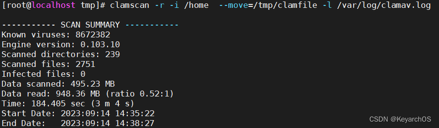 kos下杀毒软件ClamAV的安装和使用_clamav杀毒软件的安装与配置-sop-CSDN博客